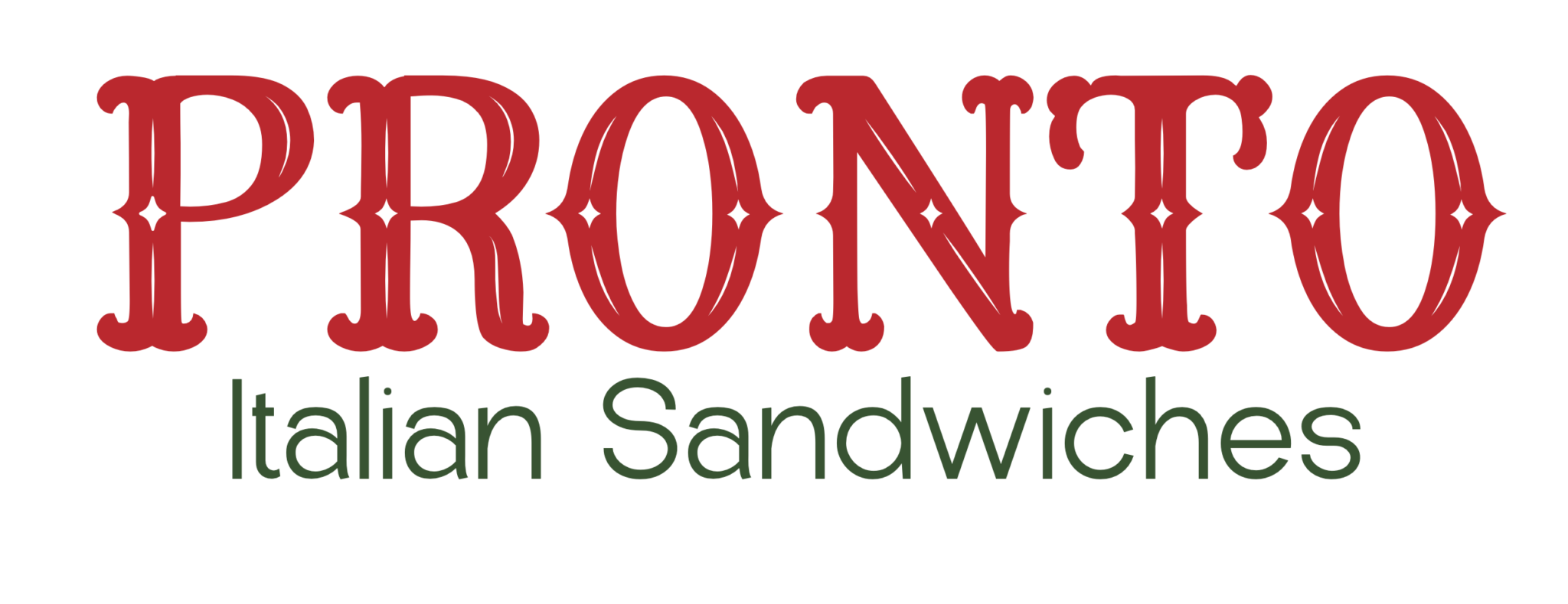 Our Menu – Pronto Sandwiches