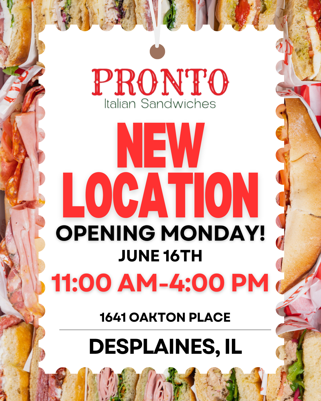 Pronto Sandwiches – Authentic Italian sandwiches in the heart of Hinsdale